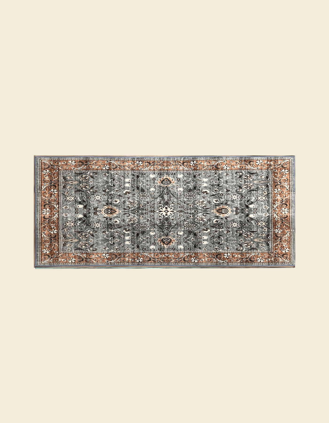 Boho Royal Blue Kitchen Runner | Machine Washable Bohemian Rug | 2.6*6 ...