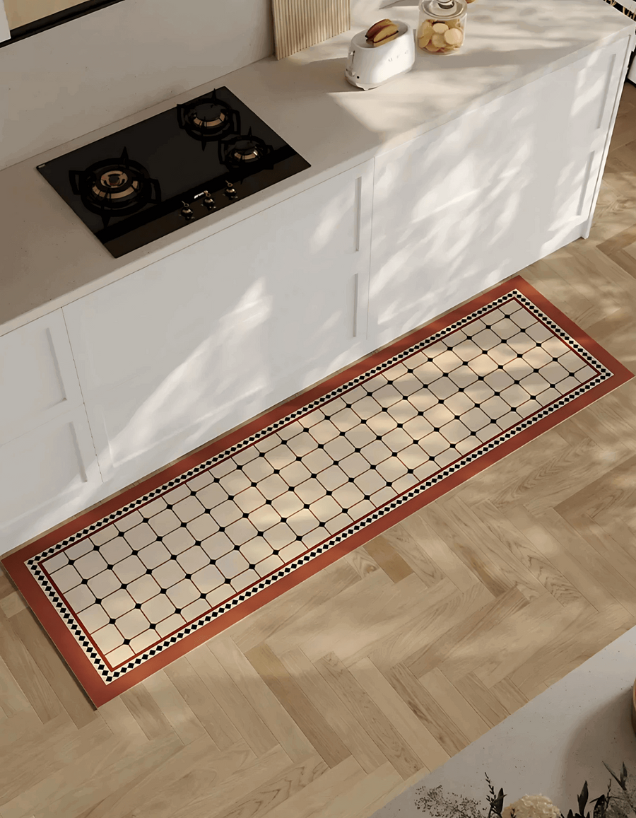 Roman Tile Kitchen Mat | Stylish & Non-Slip Kitchen Rug | 18*30 ...