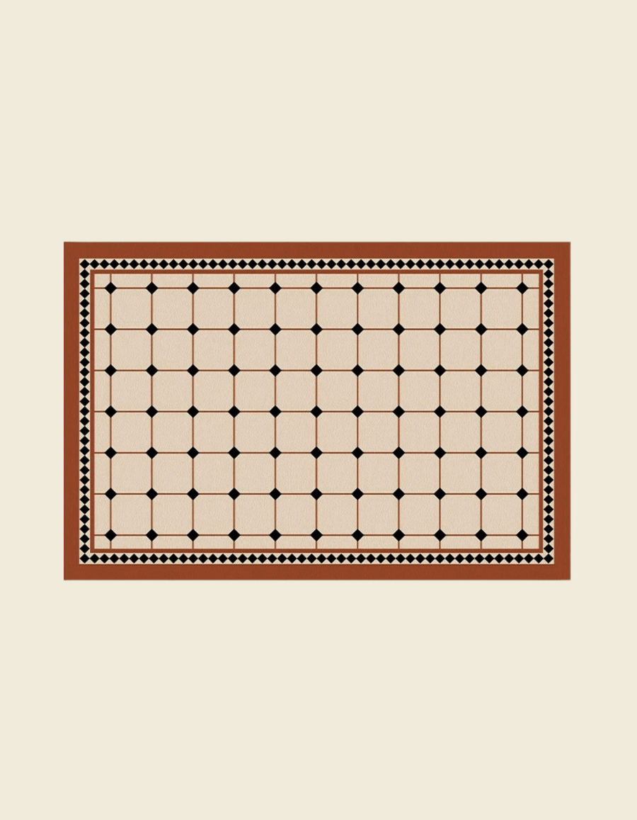 Roman Tile Door Mat | Stylish Retro Tile Design Entrance Mat – Maison Matta