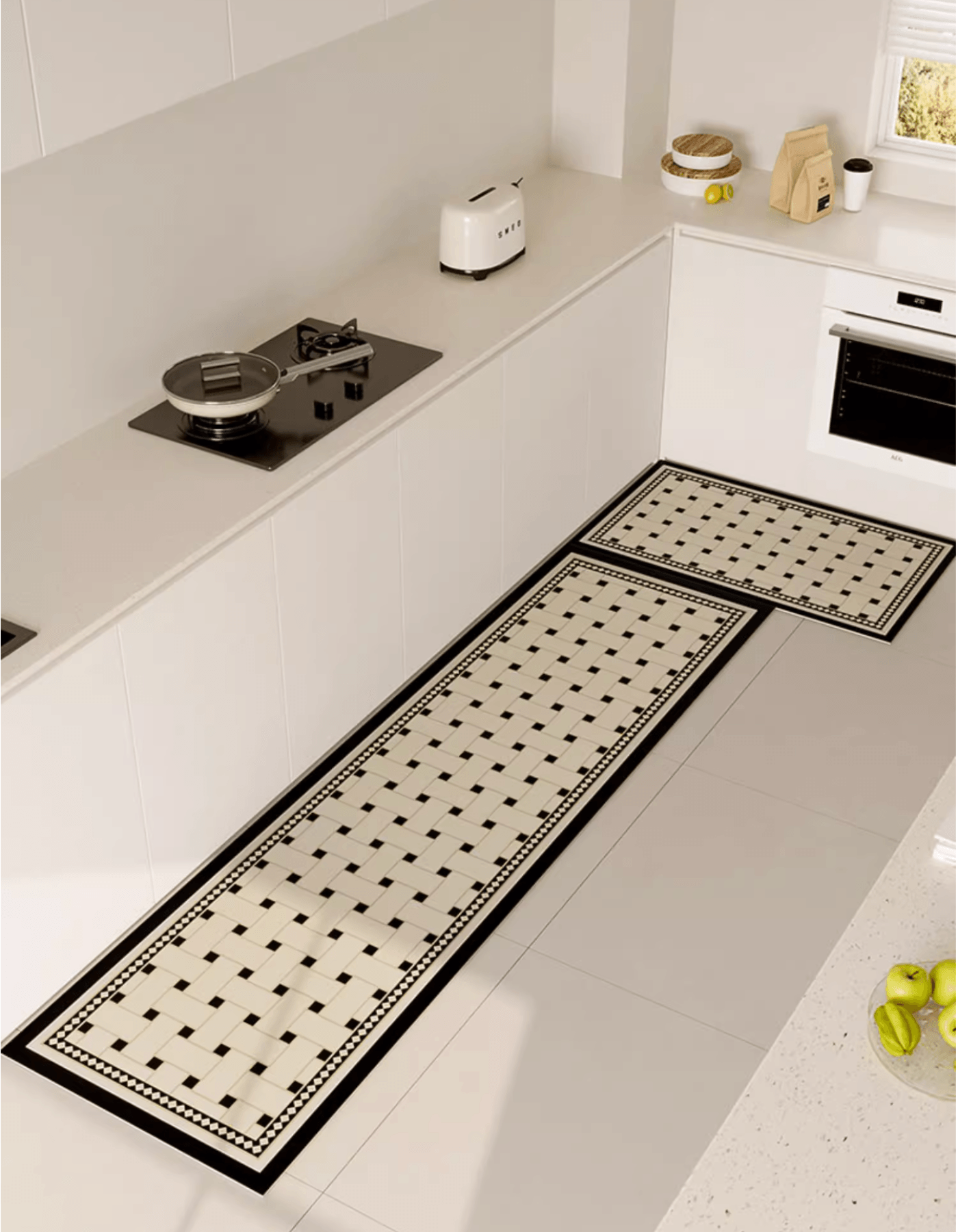 Checkerboard Kitchen Mat | Anti-Fatigue & Spill-Proof | 18*30" – Maison ...